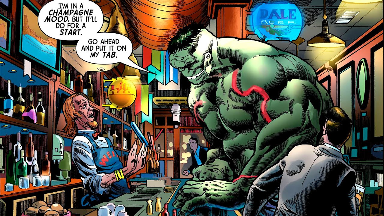 The Hulk Gets Drunk In A Bar And Fights Thor #comicsexplained # ...
