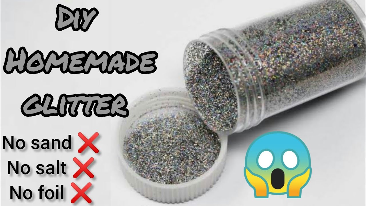 How to make diy glitter at home||Homemade glitter making||DIY Glitter ...