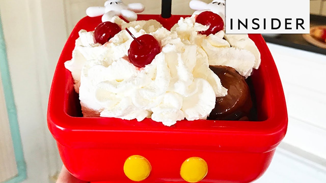 Mickey Pants Ice Cream Sundae - YouTube