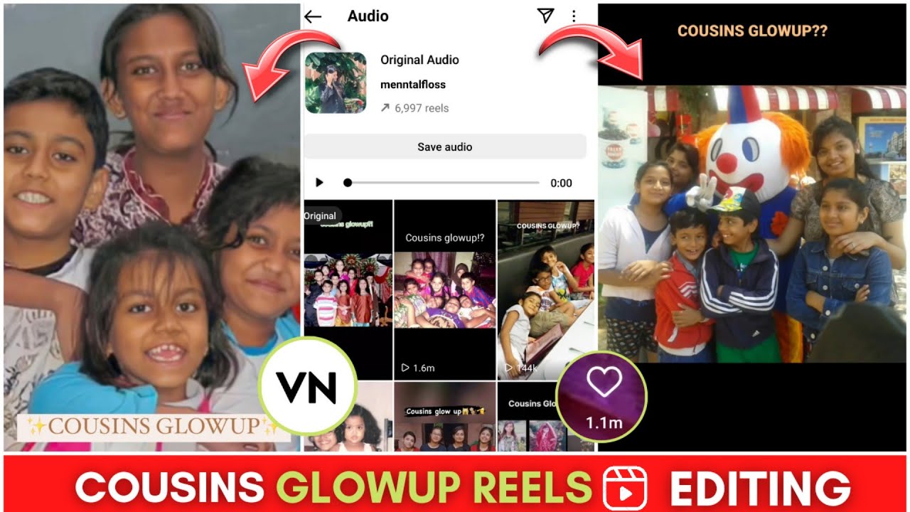 Cousins Glow Up Instagram Reels Editing || Instagram Viral Reels ...