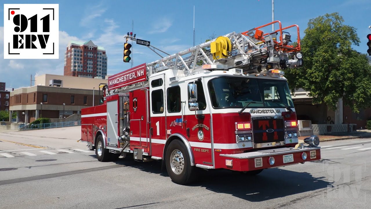 Manchester Fire Truck Responding | Ex-Truck 1 - YouTube