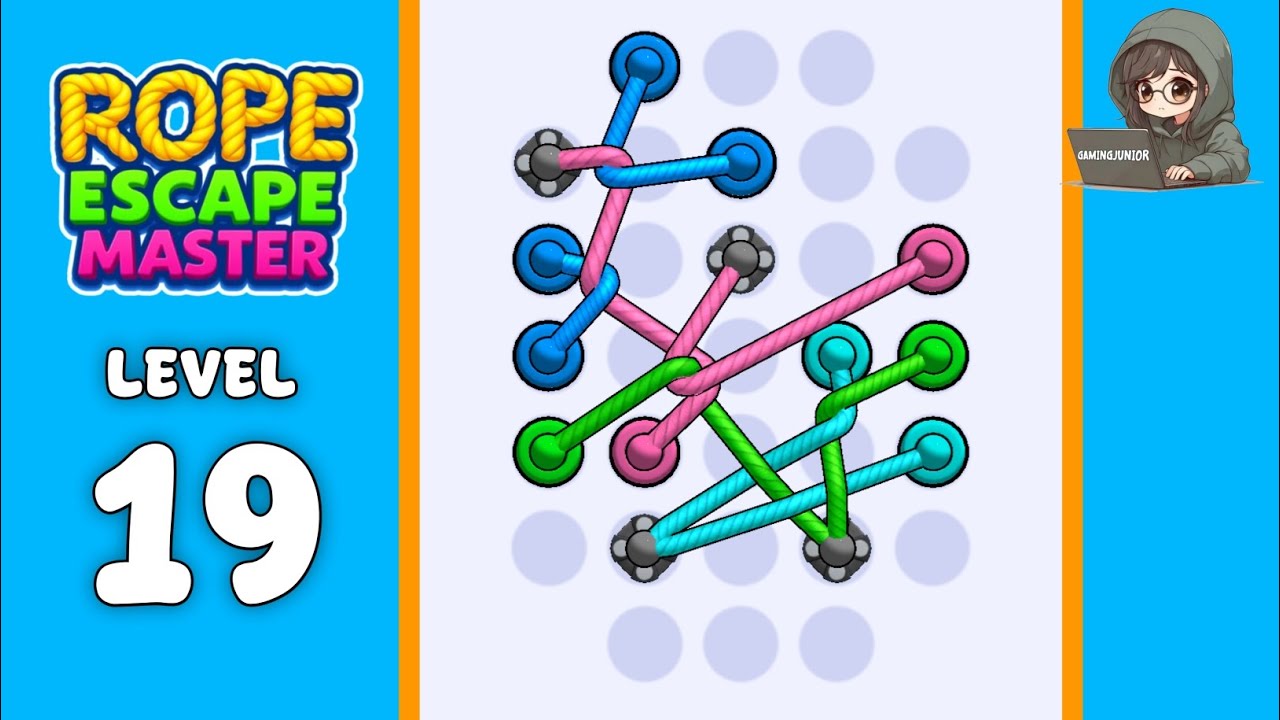 Rope Escape Master level 19 solution - YouTube