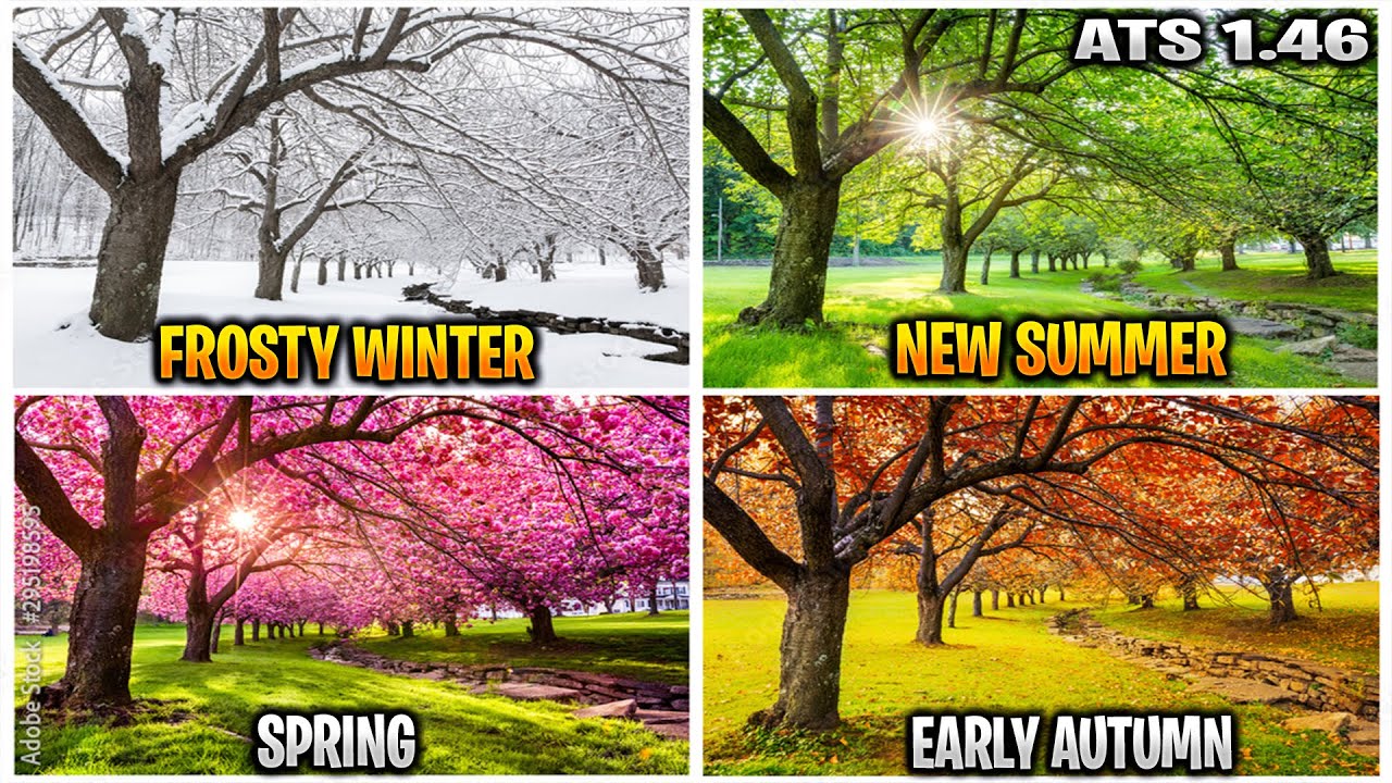 ATS Comparing Realistic Major Dynamic Seasons Mods for 1.46 - YouTube