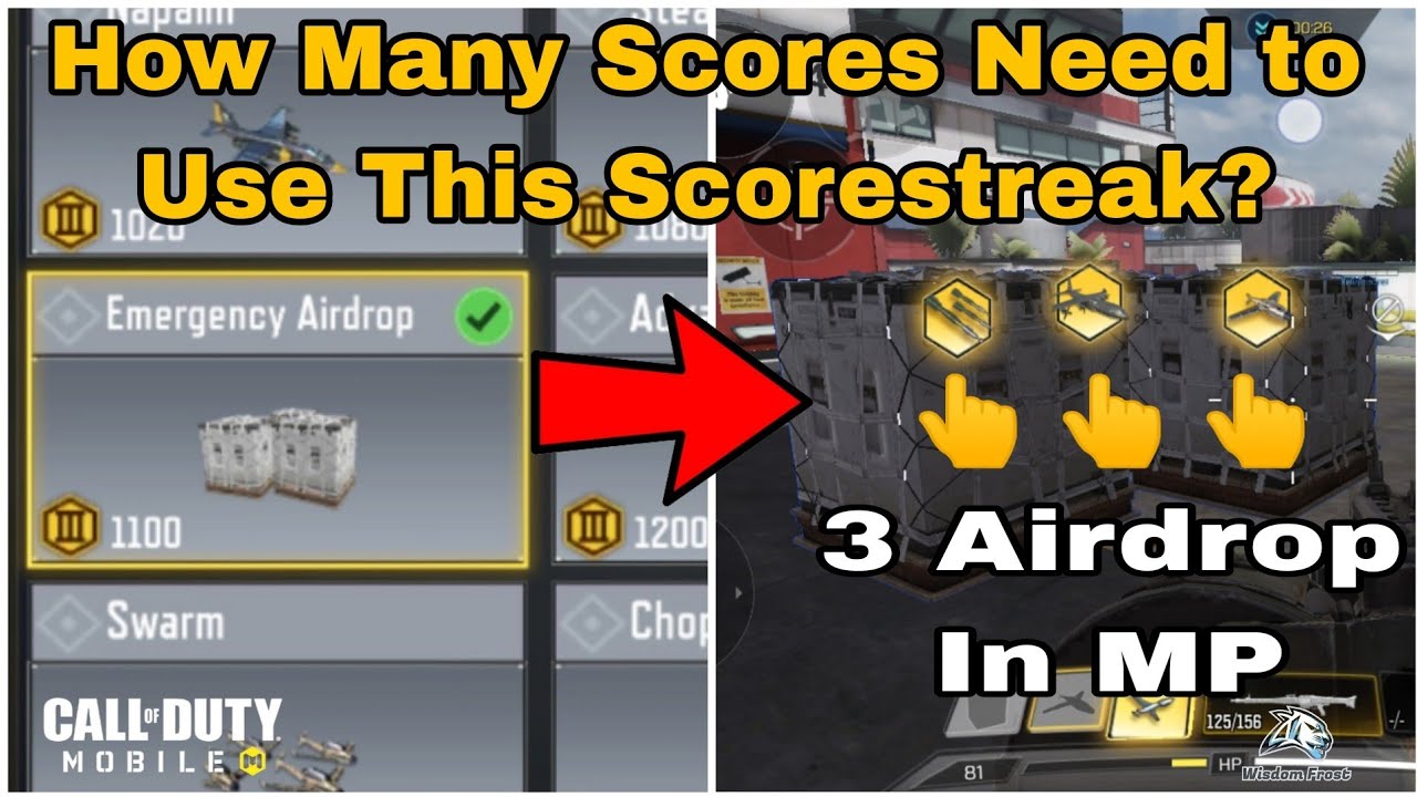 How Many Kills or Scores Need to Ready Emergency Airdrop SCORESTREAK ...