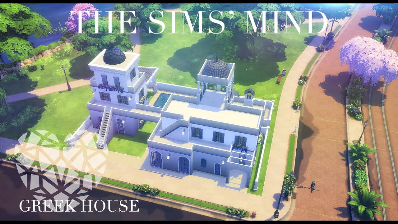 | THE SIMS 4 | Speed Build | GREEK HOUSE | NO CC | - YouTube