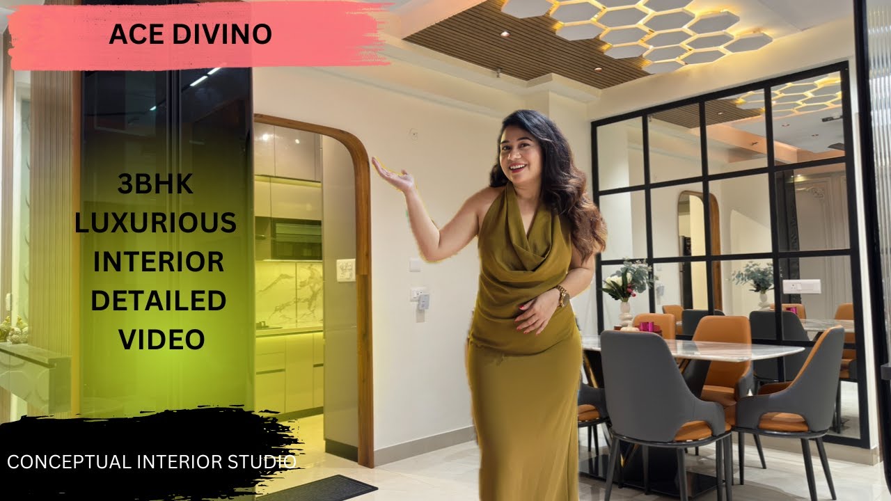 HAR GHAR KUCH KEHTA HAI - EPISODE 07 " ACE DIVINO" 3BHK HOME TOUR| NOIDA EXTENSION INTERIORS ...