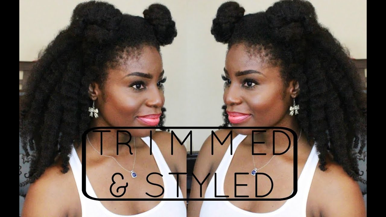 Mini Tut | Hair Trim & Style - YouTube