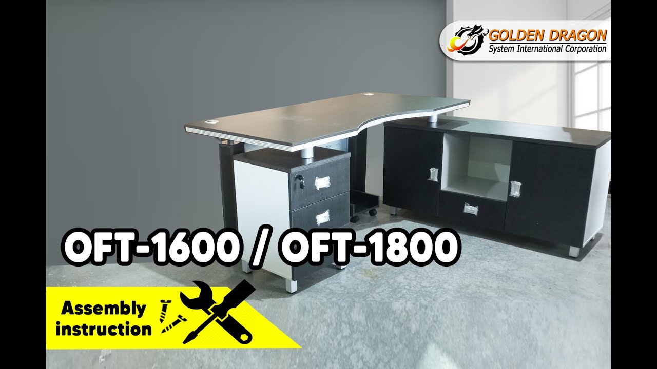 HOW TO ASSEMBLE OFFICE TABLE | OFT-1600/1800 INSTRUCTION MANUAL(MOBILE ...
