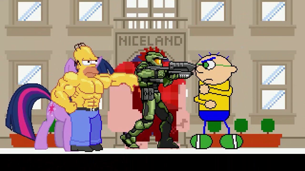 AN Mugen Request #483: Homer, Twilight Sparkle, Master Chief & Ralph VS ...