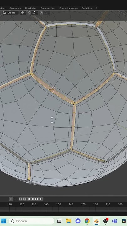 How to make a Football "Ball" in Blender Under 1 Min #blender #3dmodeling #3d #3dartwork # ...