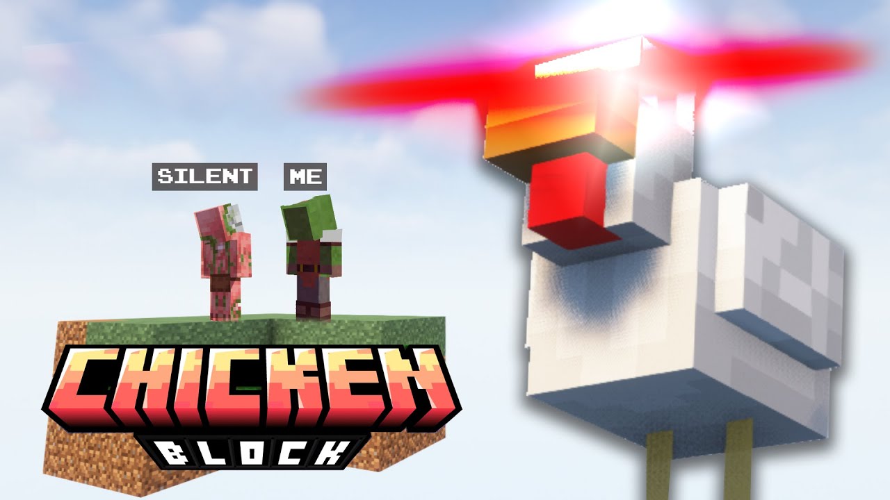 Chicken Skyblock drives us mad in Minecraft Chicken Block (w ...