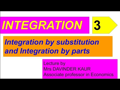 Integration by substitution and Integration by parts . - YouTube