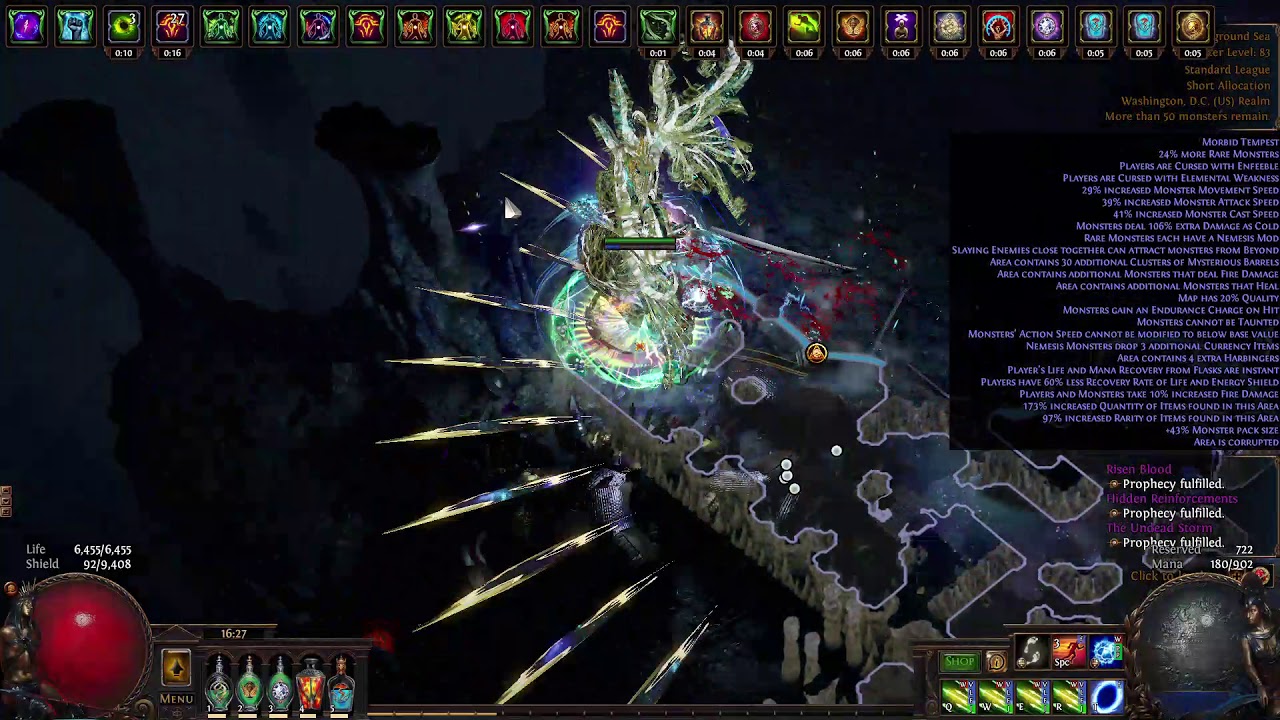 POE 3.6 Pathfinder Kinetic Blast farming T16 UGS with Nemesis mobs drop ...