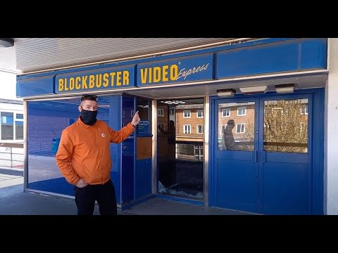 A look at the old Blockbuster Video Express store in Billingham ...