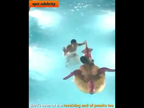 sara fun with her spot girl in swimming pool area. | spot with sara