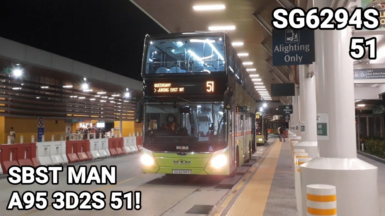 [SG6294S | ND323F A95] SBS Transit Trunk 51 Ride - YouTube