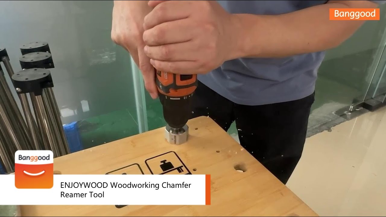 ENJOYWOOD Woodworking Chamfer Reamer Tool - Shop on Banggood - YouTube