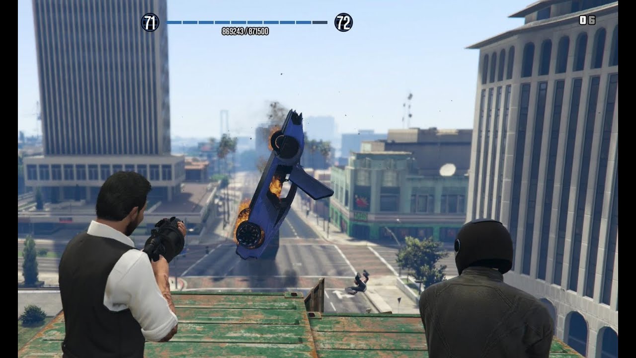 GRENADE LAUNCHERS VS SUPERCARS// OLYMPIC HURDLE// GRAND THEFT AUTO 5 ...