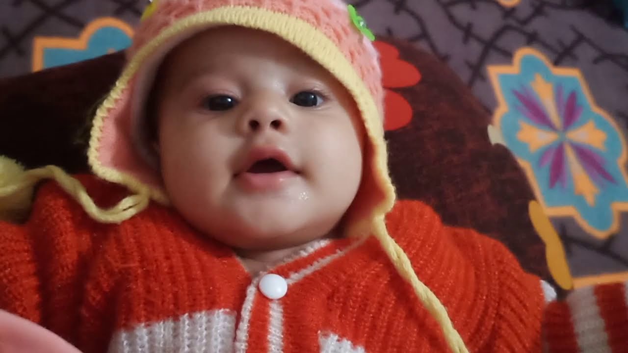 LITTLE BIT TIMEPASS | TUMMY FULL | NAUGHTY | AT 5 MONTH - YouTube