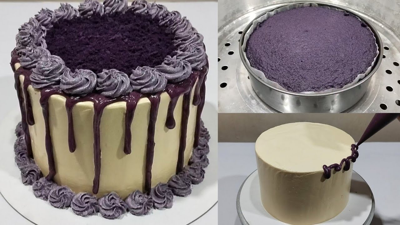 Steamed UBE Chiffon cake Recipe from the bakery Super Fluffy and tasty ...