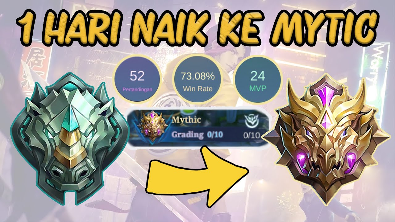 RAHASIA Cara Cepat Push Rank Mythic Mobile Legend - YouTube