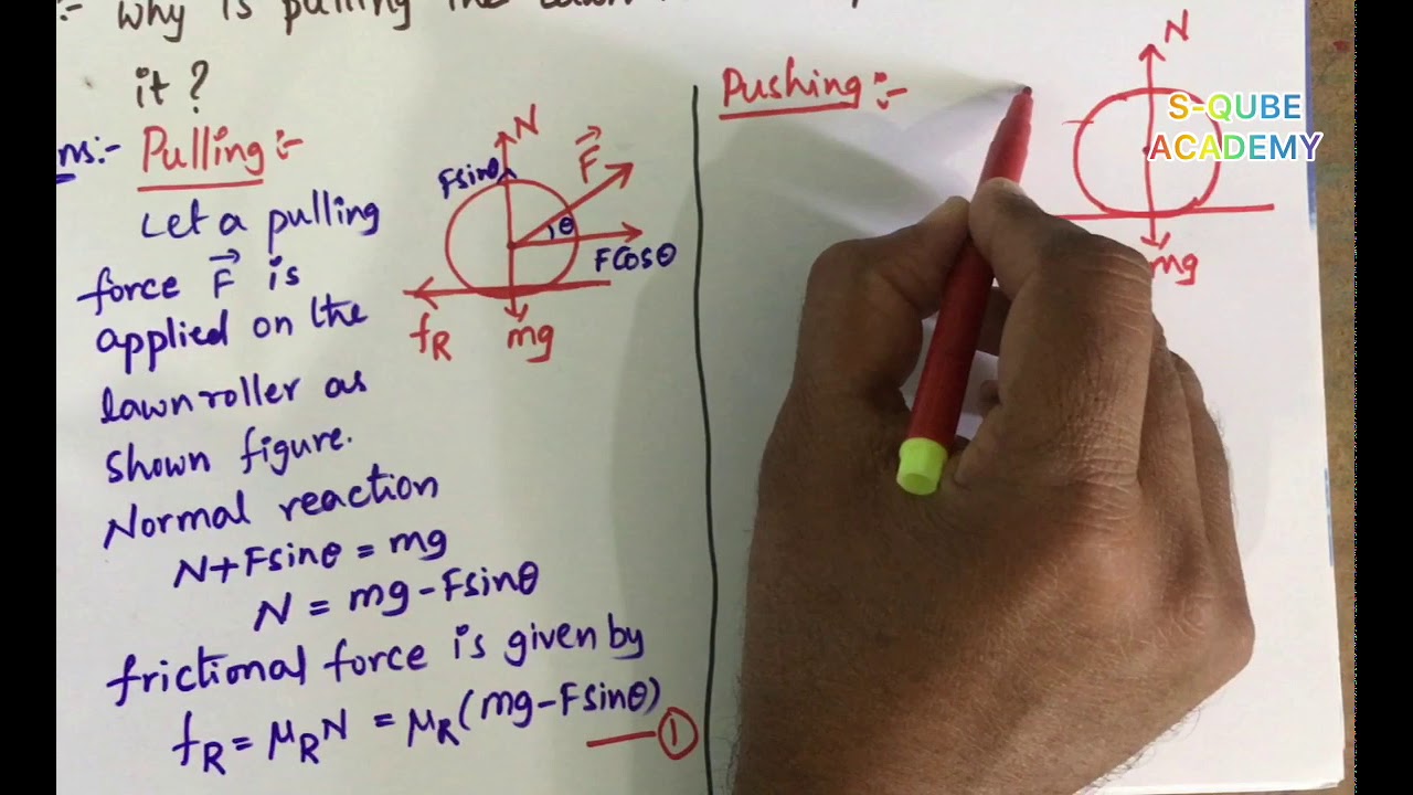 # LAWN ROLLER # SQA # LAWS OF MOTION # BY RAVI KALYANKAR - YouTube
