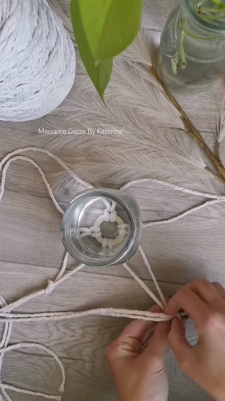 Macrame plant hanger tutorial #macrametutorial #macramepattern - YouTube