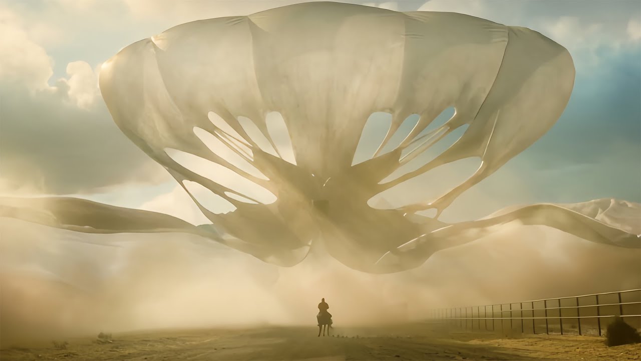 An unidentified creature disguises itself as a cloud, monitoring humans ...