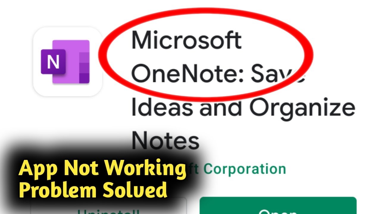Fix Microsoft One Note App Not Working Problem Solved - YouTube