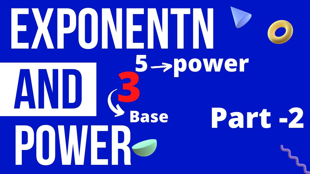 how to solve exponent and power - YouTube
