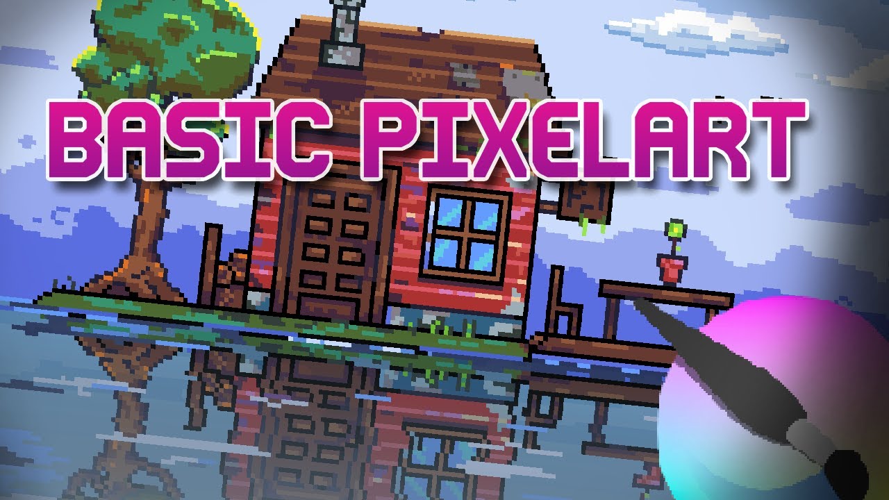 Krita Pixel Art Basic Scene - YouTube