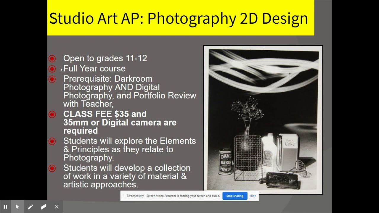 Studio Art AP 2D Design Photography - YouTube