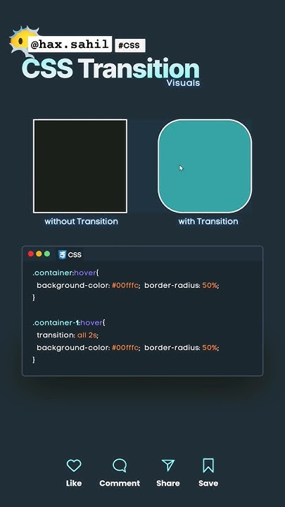 how this hover transition in css 🤗💯 #shorts - YouTube
