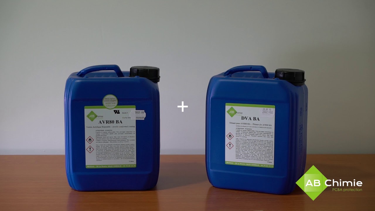 ABchimie: AVR80 BA Acrylic Conformal Coating - YouTube