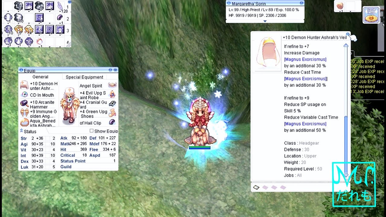 Ragnarok Online 190 ASPD Battle Magnus Priest (Ashrah Veil, Arcanite ...