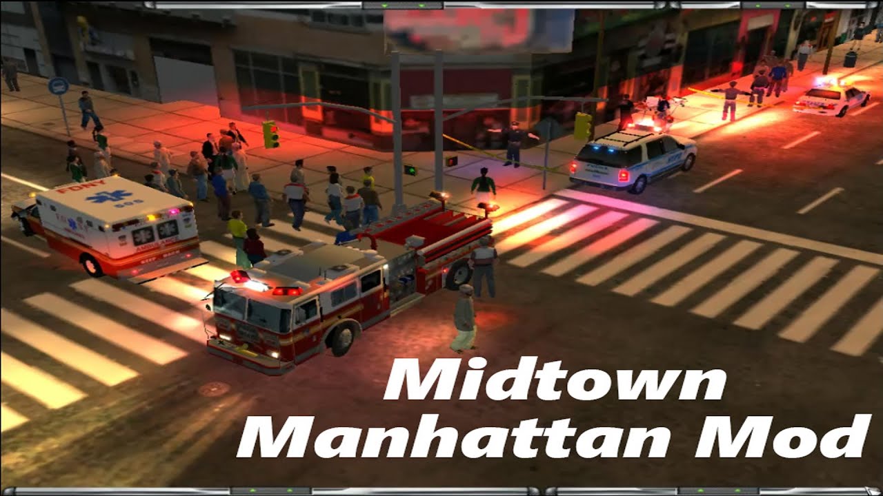 Emergency 4 | Midtown Manhattan Mod Gameplay | By Rafael, Dyson ...