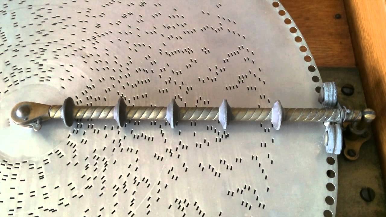 Antique 20 3/4" Regina Music Box Disc "Convent Bells" - YouTube