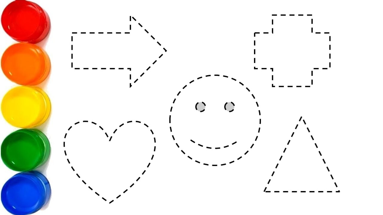 2D shapes cross, Shapes drawing for kids, Learn 2d shapes,colors for ...