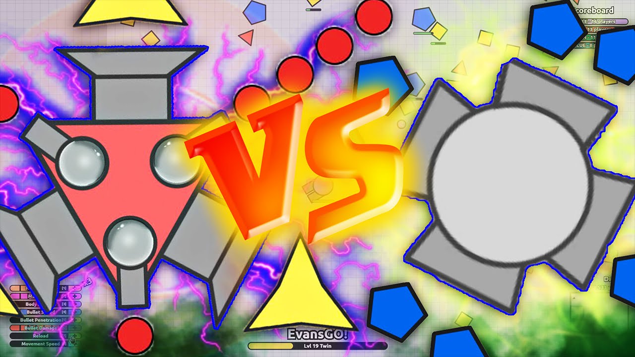 LEGENDARY DEFENDER Vs FALLEN OVERLORD BOSS "DIEP.IO BATTLE TANK #1 ...