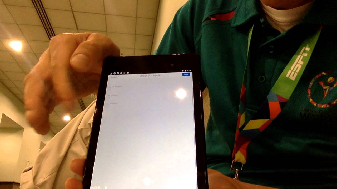 Check in on Tablet with App - YouTube