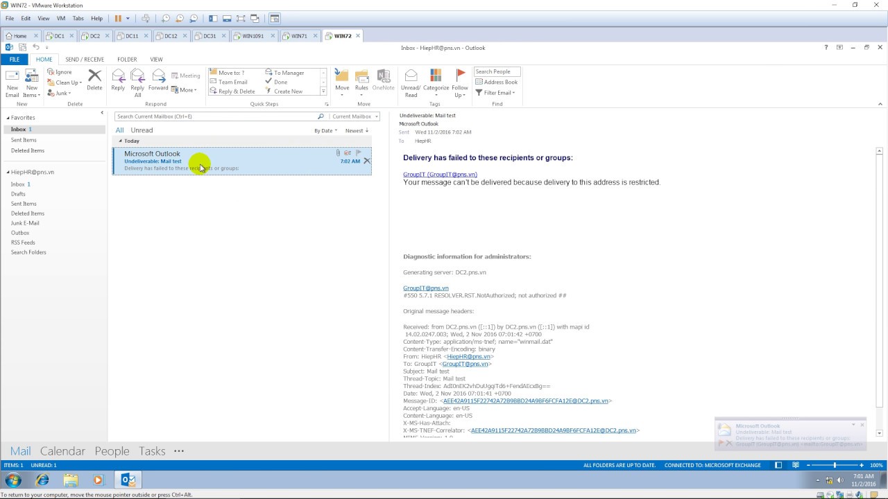 Setting message send and receive restrictions on Groups within Exchange ...