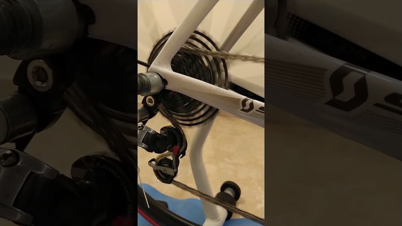 SRAM Red 10 speed derailleur with 11 speed cassette and shifters - YouTube