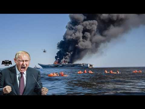3 Dakika Önce! F-16 Jetleri, Onlarca SU-57 Gizli Jet Taşıyan Rus Uçak Gemisini YOK Etti!