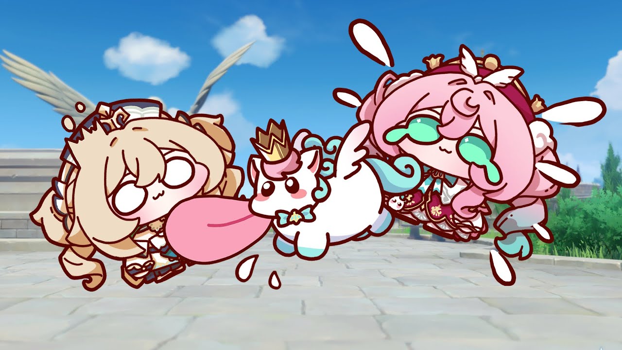 Little Ika mistook Barbara for Hyacine! Sunshine rainbow white pony ...