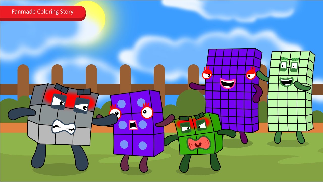 Numberblocks 9 Gets ANGRY With Numberblocks 4 🤬 | Numberblocks Fanmade ...