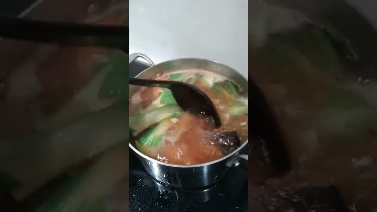 Salmon fish sinigang,,#Filipino Soup recipe,Sabaw is the best#shorts ...