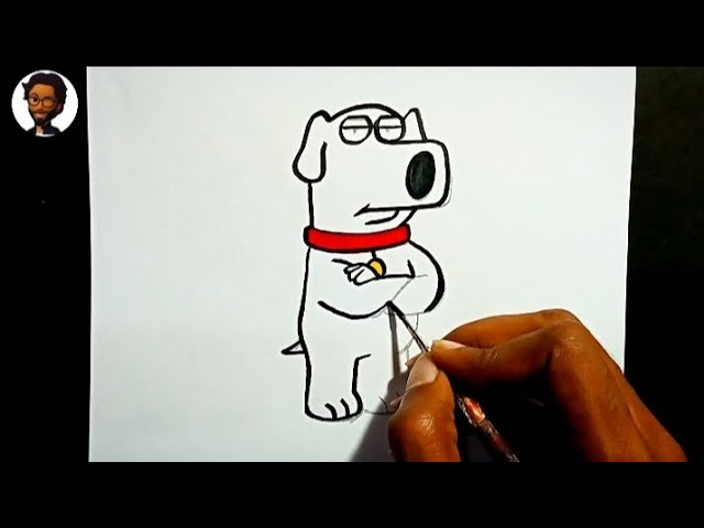 Family Guy Brian Drawing