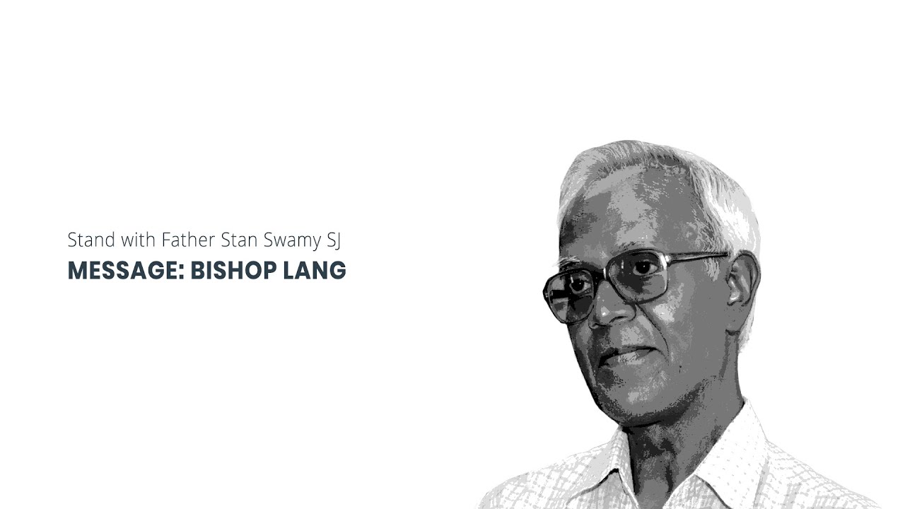 Bishop Declan Lang assures Fr Stan Swamy he is not forgotten - YouTube
