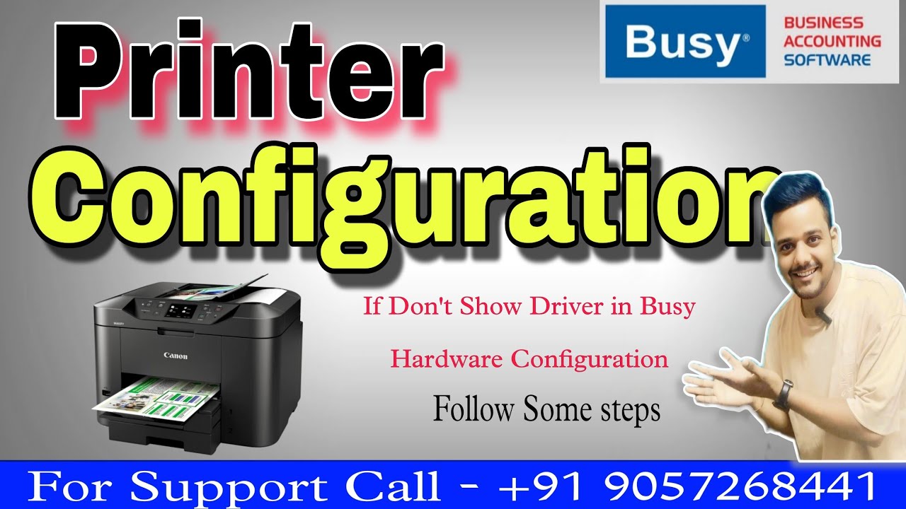 PRINTER CONFIGURATION IN BUSY ACCOUNTING SOFTWARE.BUSY USER WISE ...