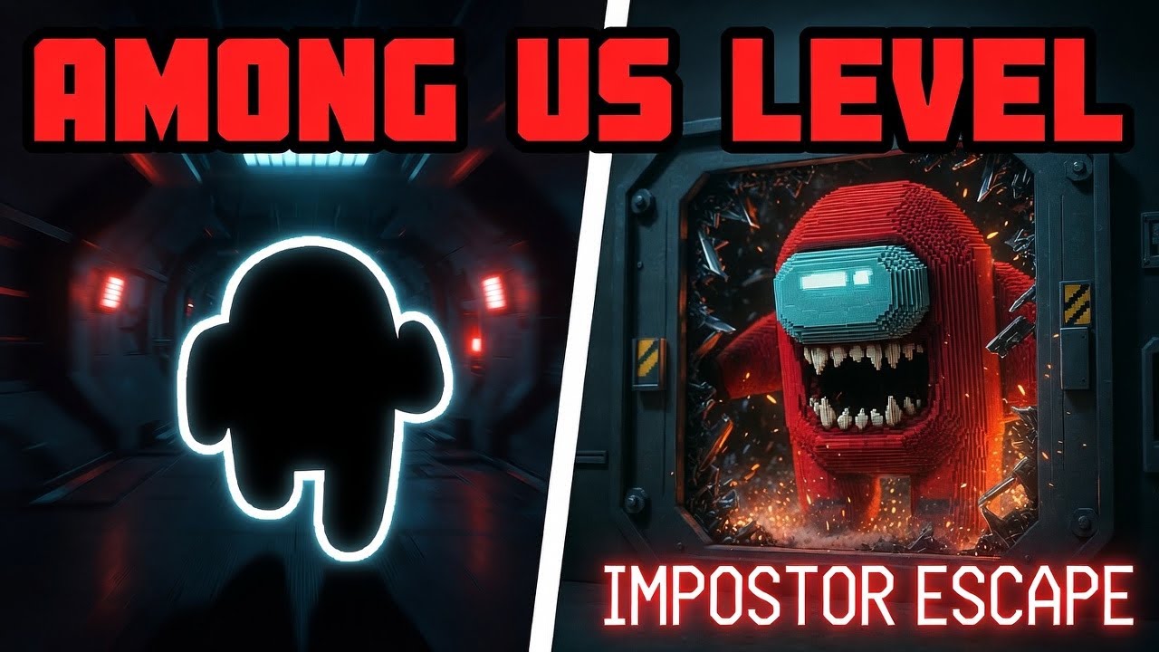 AMONG US LEVEL: IMPOSTOR ESCAPE 😱 | Voxel Horror Obby Run - YouTube